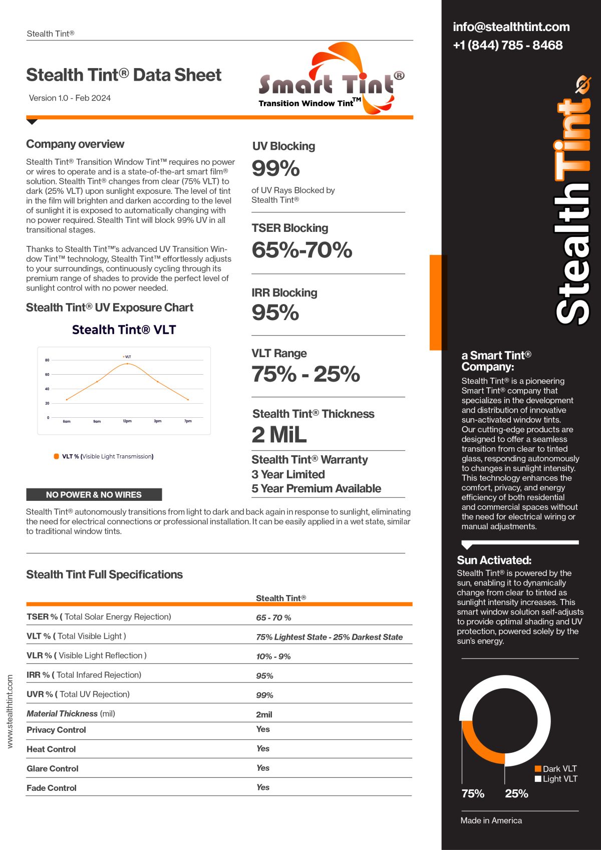 Transition Window Tint | Stealth Tint™